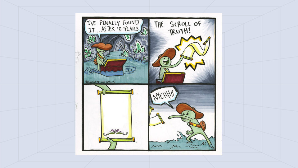 The Scroll Of Truth - AI Memes Template