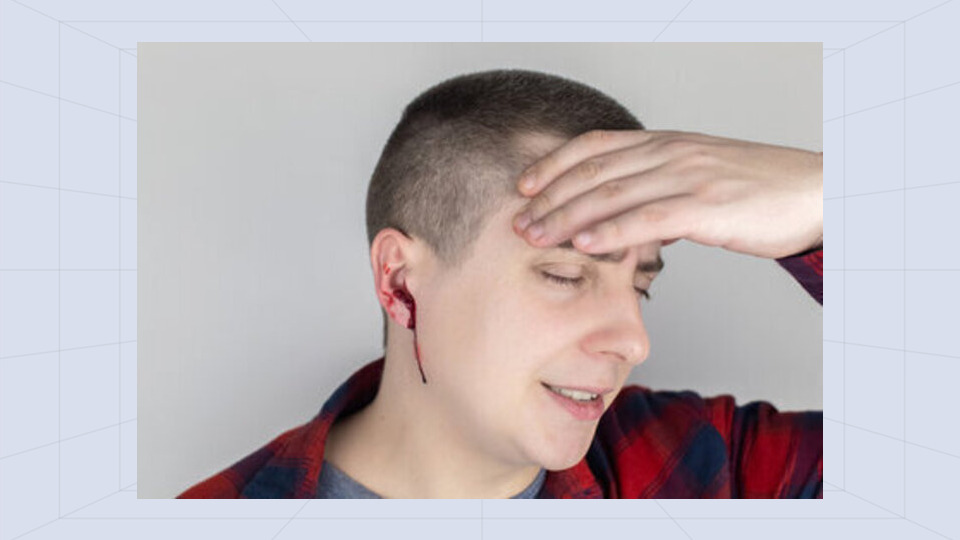 Bleeding From Ears - AI Memes Template