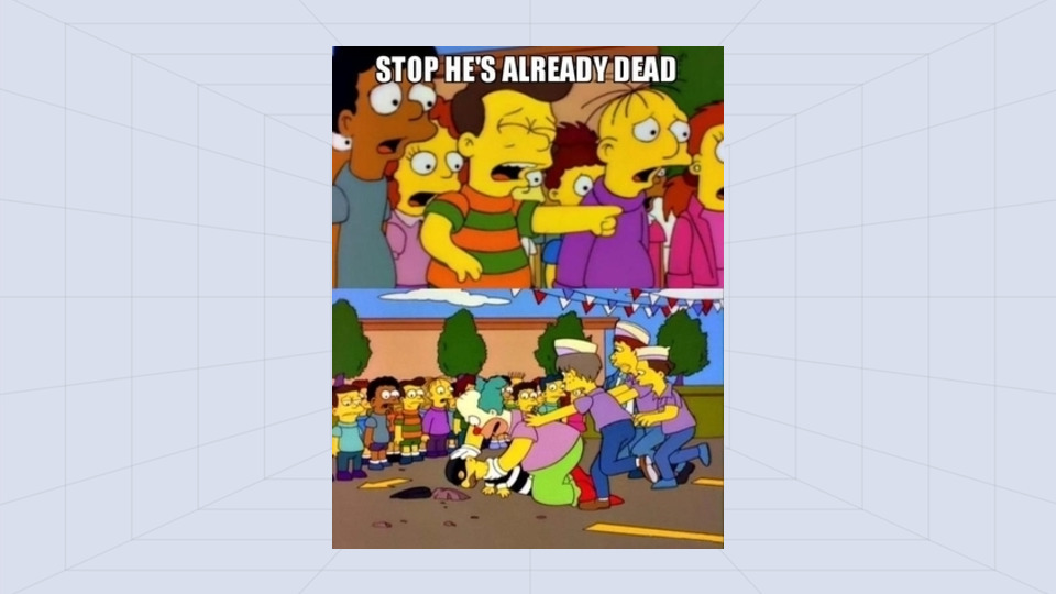 Stop He's Already Dead - AI Memes Template