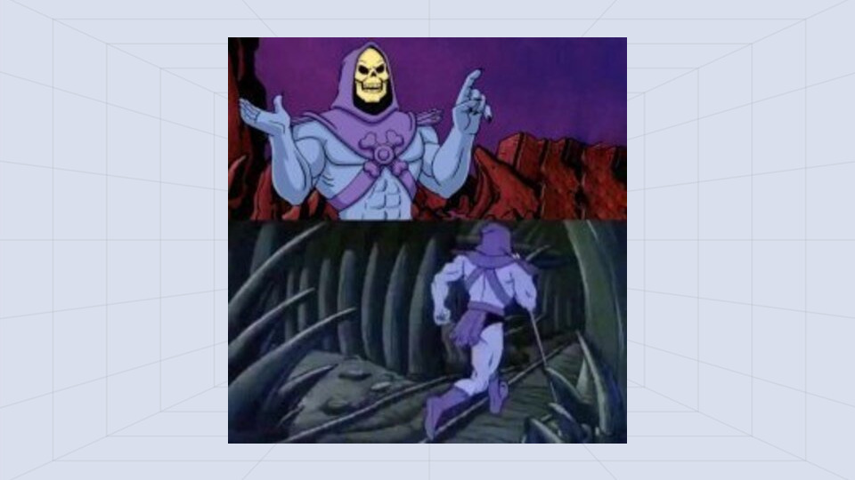 Skeletor Disturbing Facts - Until We Meet Again - AI Memes Template
