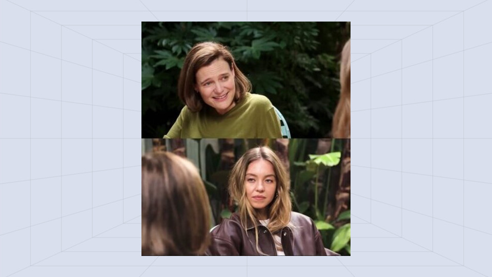 Sydney Sweeney Glaring During GQ Interview - AI Memes Template
