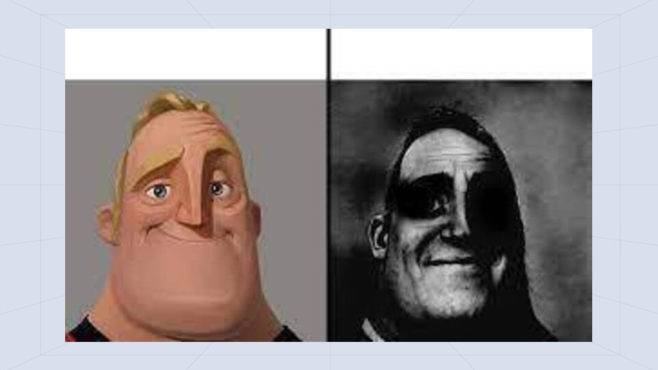 Normal and dark mr.incredibles - AI Memes Template