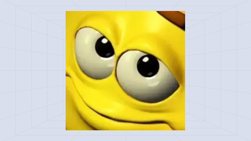 Skeptical Yellow Emoji Close Up - AI Memes Template