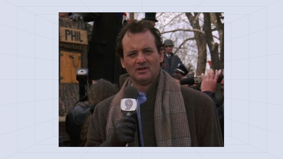Bill Murray Groundhog Day - AI Memes Template