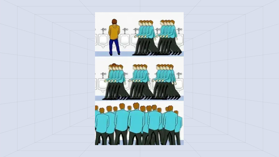 Urinal Guy - AI Memes Template