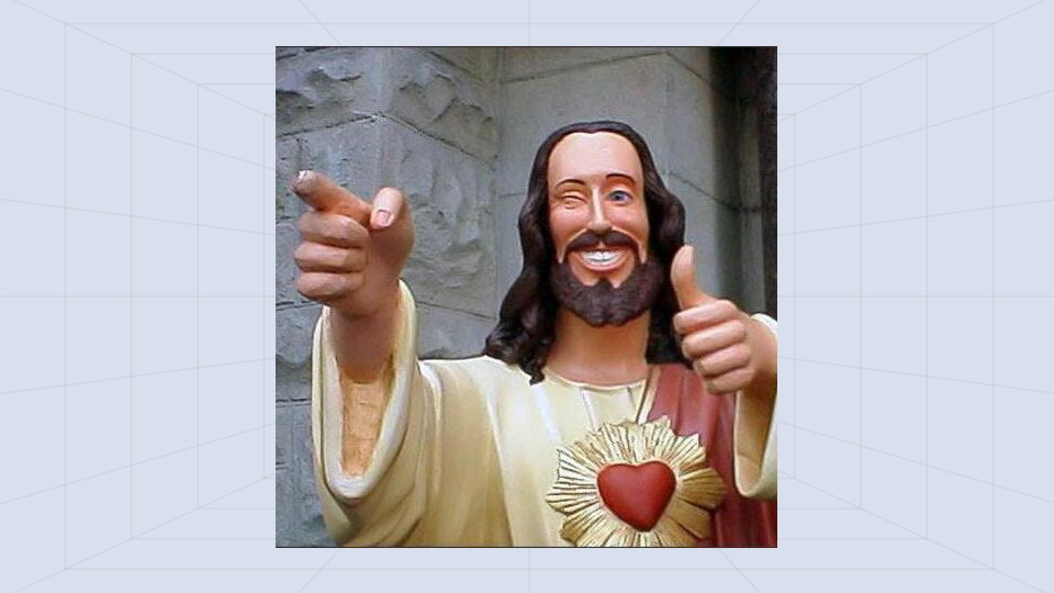 Buddy Christ - AI Memes Template