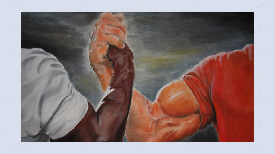 Epic Handshake - AI Memes Template