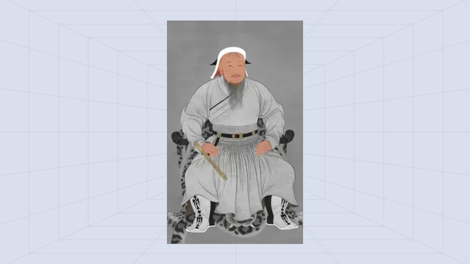 Genghis Kahn Full Body Portrait - AI Memes Template