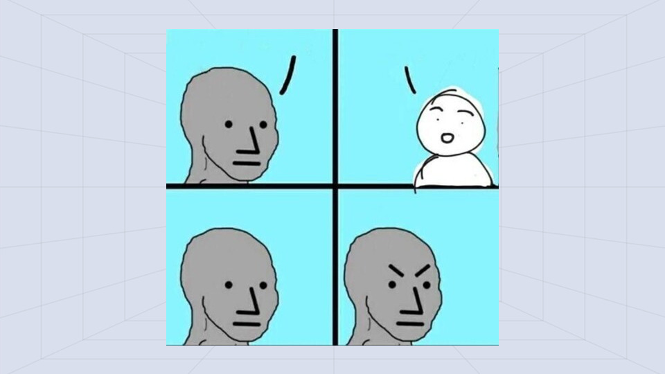 NPC Meme - AI Memes Template