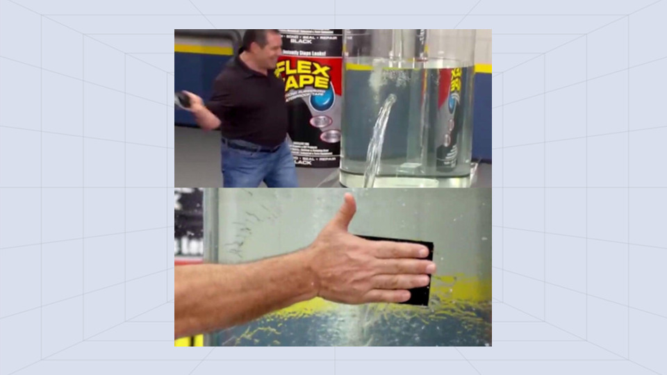 Flex Tape Water Tank Leaking Fix - AI Memes Template