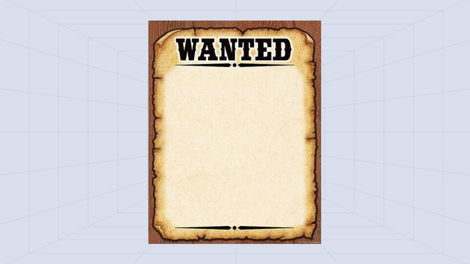 wanted poster - AI Memes Template