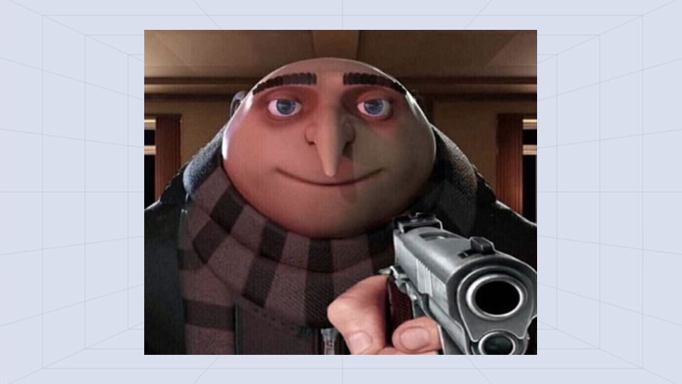 Gru Gun - AI Memes Template