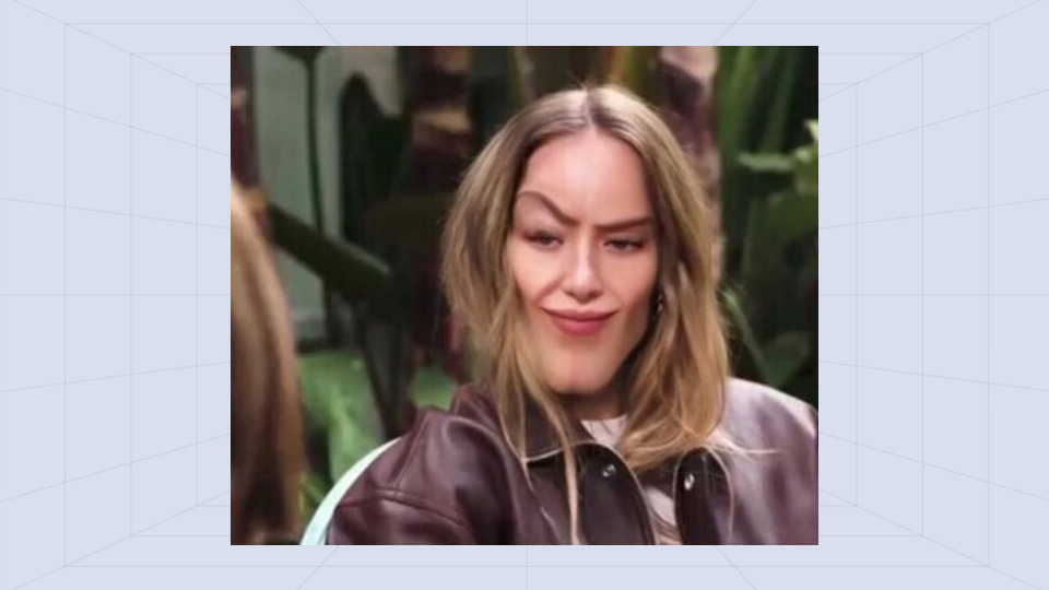 Sydney Sweeney Glaring During GQ Interview - AI Memes Template