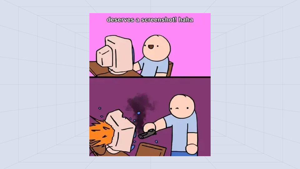 Deserves a Screenshot! Haha - AI Memes Template