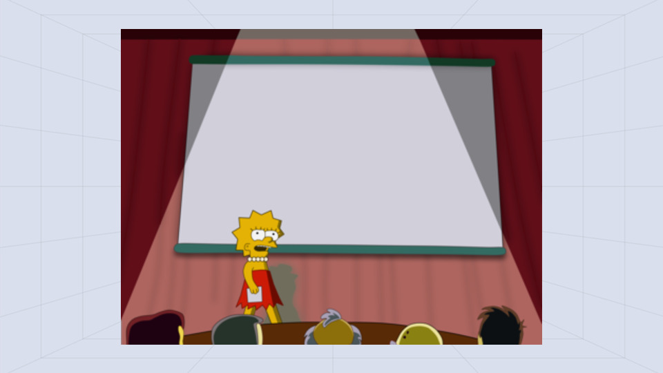 Lisa Simpson's Presentation - AI Memes Template