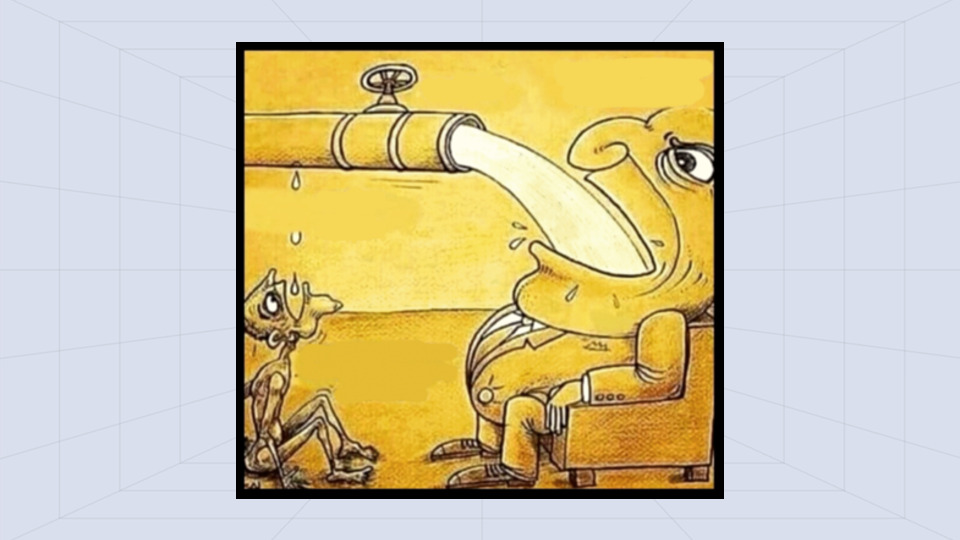 fat guy drinking water - AI Memes Template