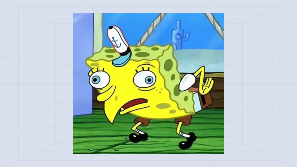 Mocking SpongeBob SquarePants - AI Memes Template