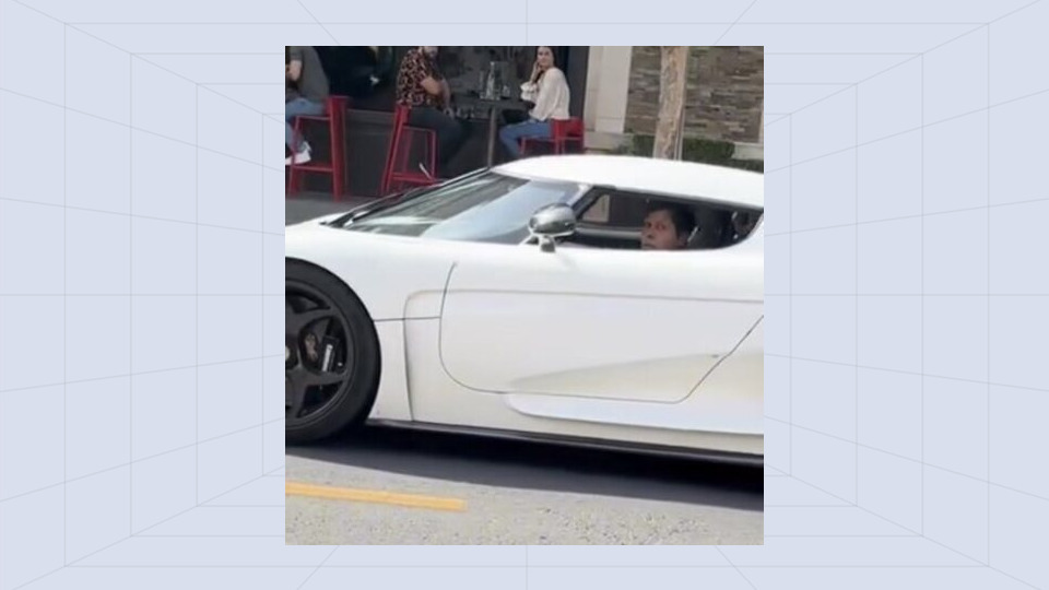 Sam Altman in Koenigsegg Super Car - AI Memes Template