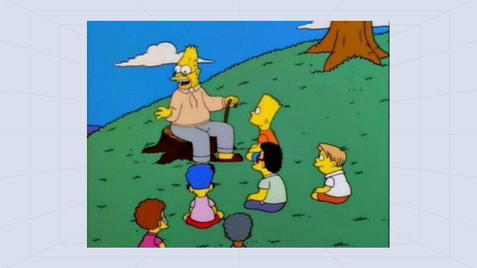 Grandpa Simpson Back In My Day - AI Memes Template