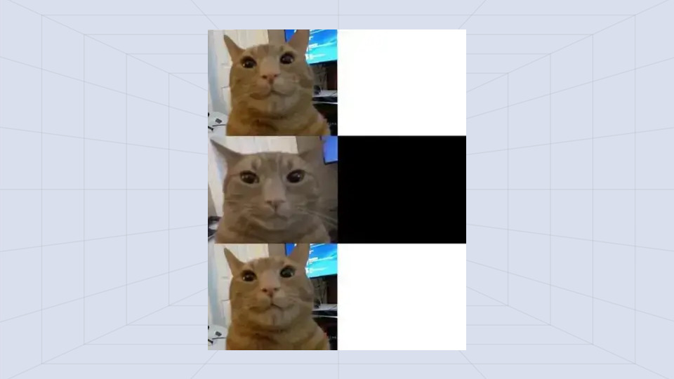 Dissociation Cat Three Panel - AI Memes Template