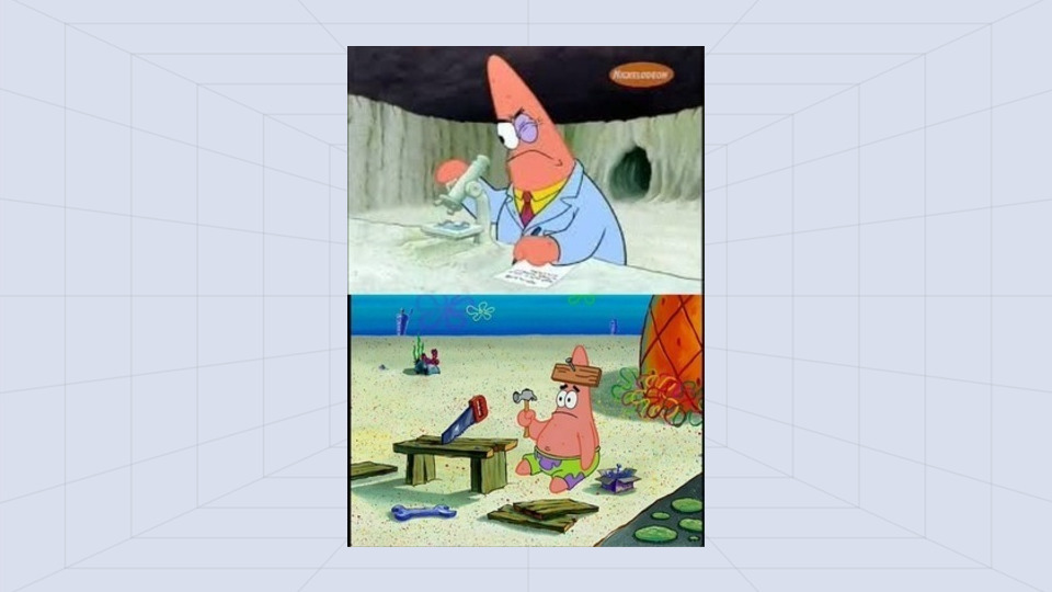 Patrick, Smart Dumb - AI Memes Template