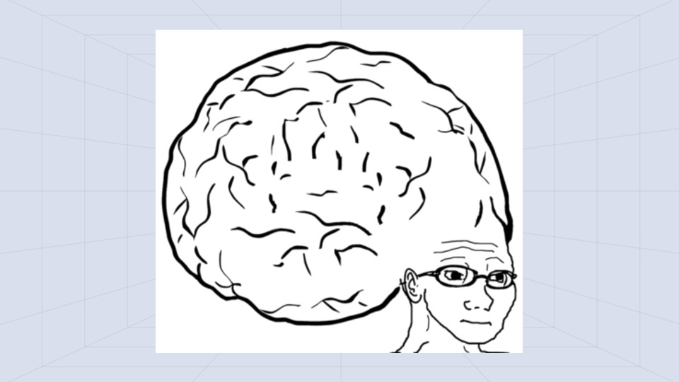 Wojak Big Brain - AI Memes Template