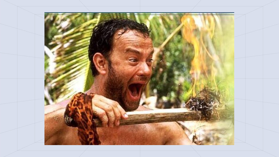Castaway Fire - AI Memes Template