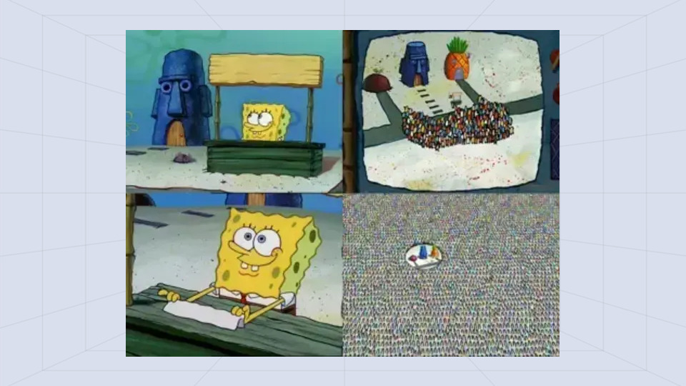 SpongeBob's Hype Stand - AI Memes Template