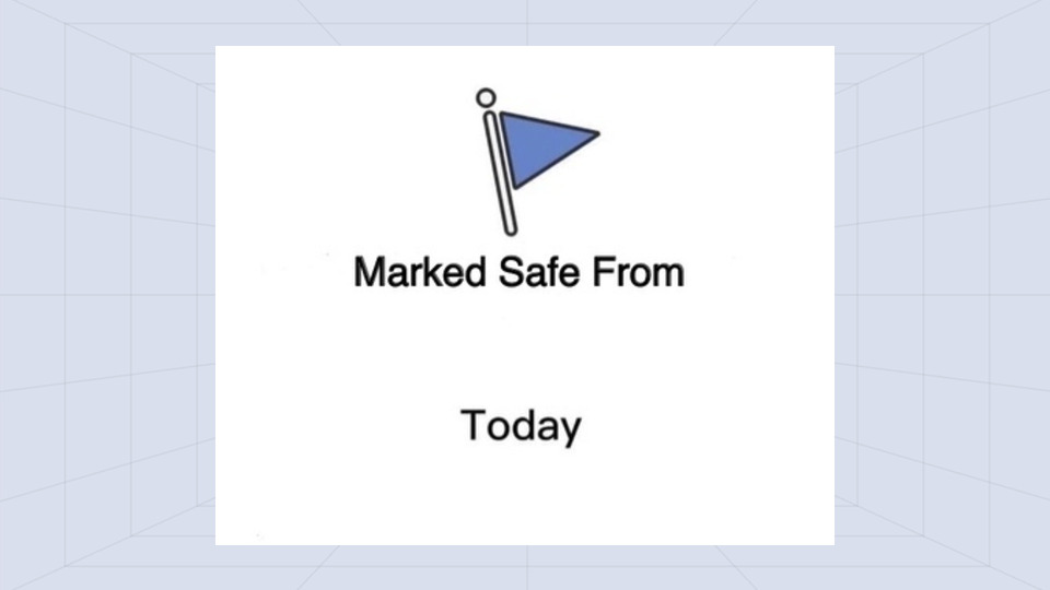 Marked Safe From - AI Memes Template