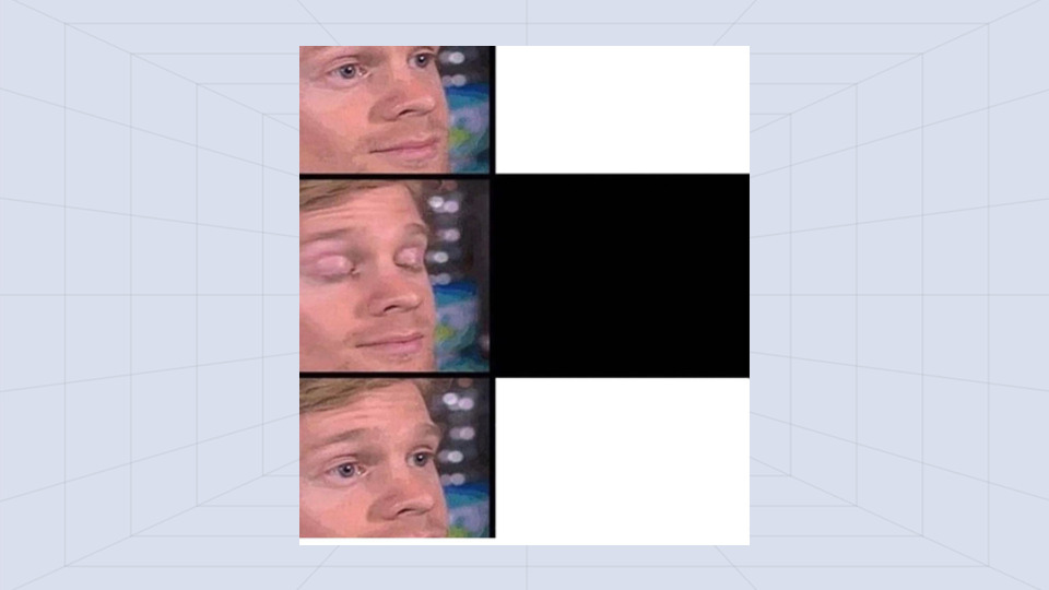 blinking guy vertical blank - AI Memes Template