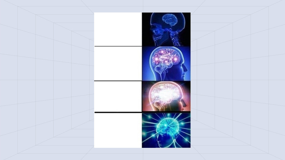 Expanding Brain - AI Memes Template