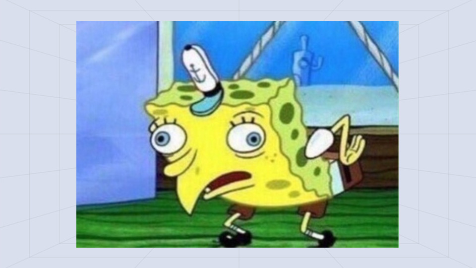 Mocking SpongeBob SquarePants - AI Memes Template
