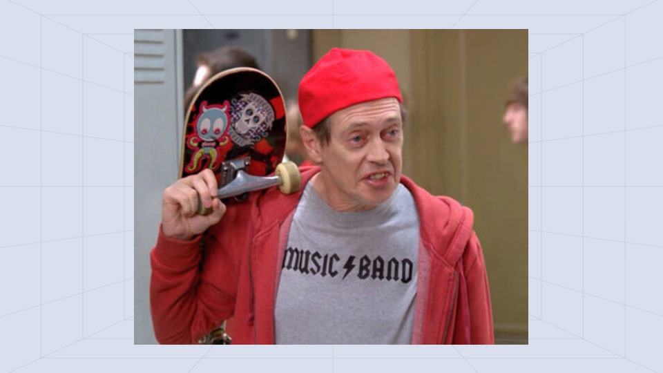 Steve Buscemi Fellow Kids - AI Memes Template
