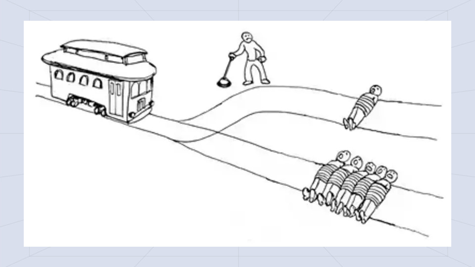 The Trolley Problem - AI Memes Template
