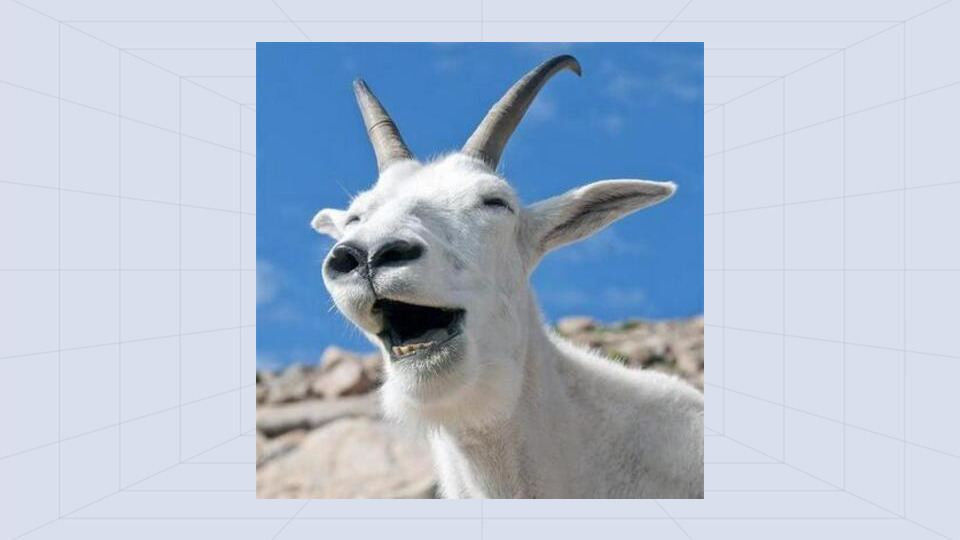 Laughing Goat - AI Memes Template