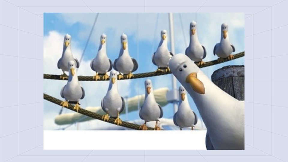 Finding Nemo Seagulls - AI Memes Template