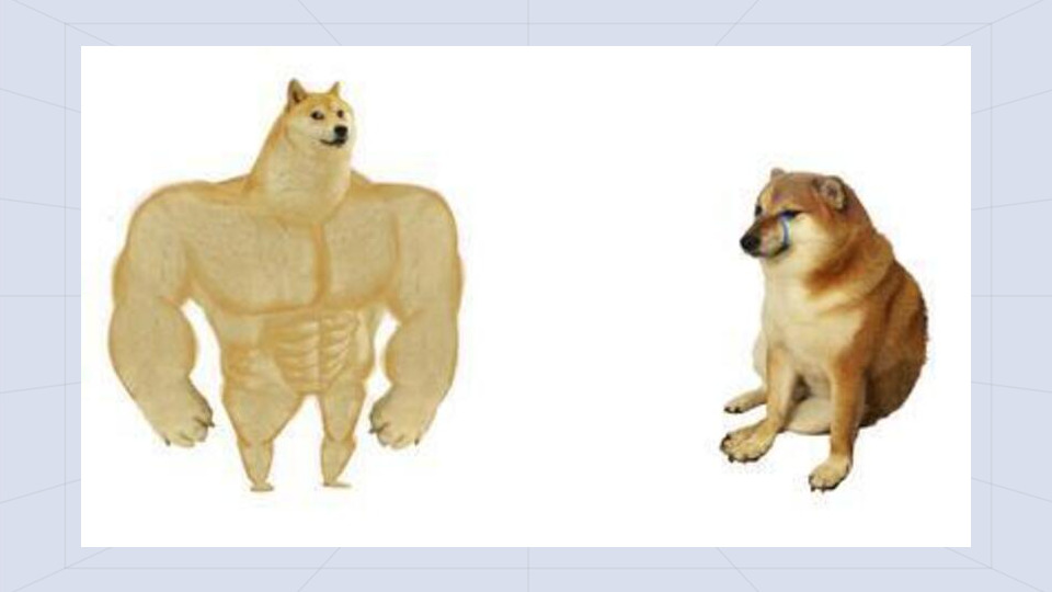 Buff Doge vs. Cheems - AI Memes Template