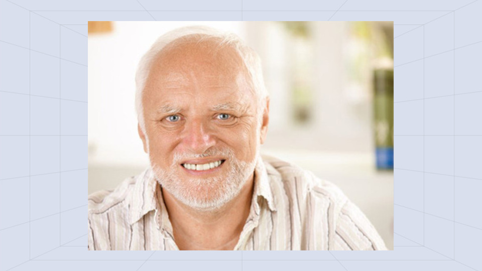 Hide the Pain Harold - AI Memes Template