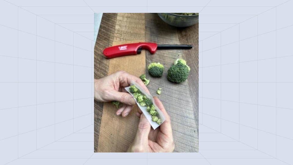 Rolling Up Broccoli Joint - AI Memes Template