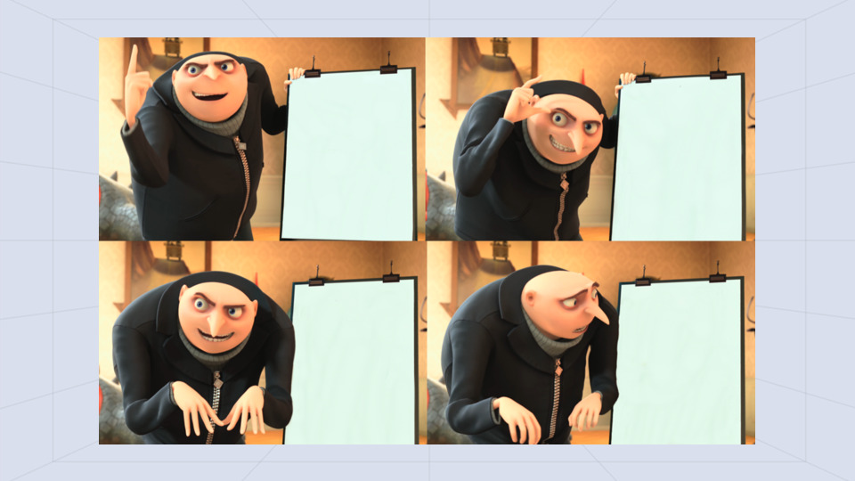 Gru's Plan - AI Memes Template