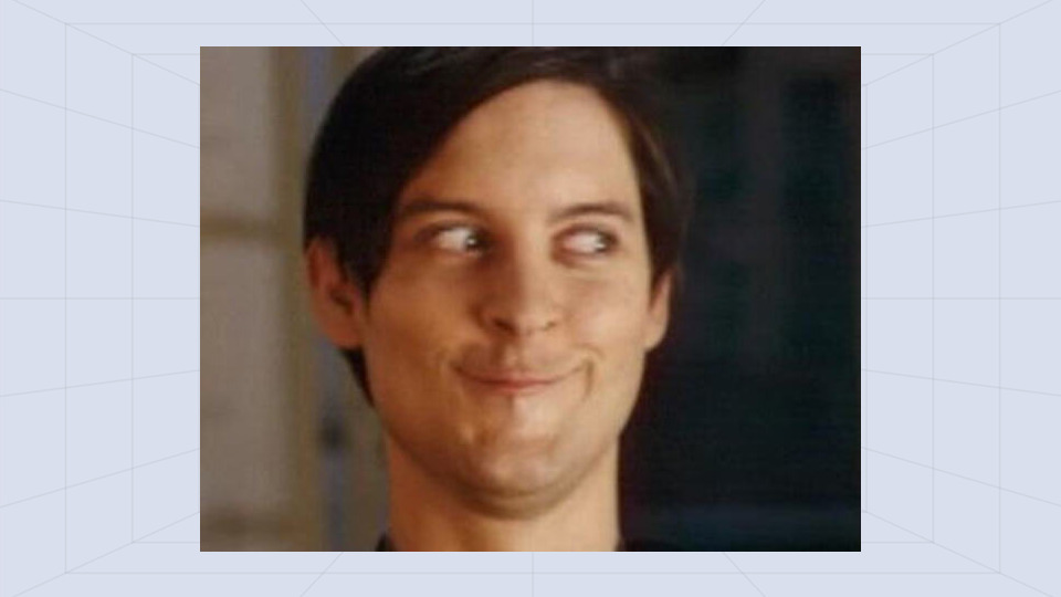 Spiderman Peter Parker Evil Smirk - AI Memes Template