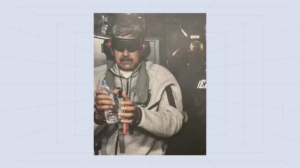 Captured Venezuelan Leader Maduro in Sweatsuit - AI Memes Template