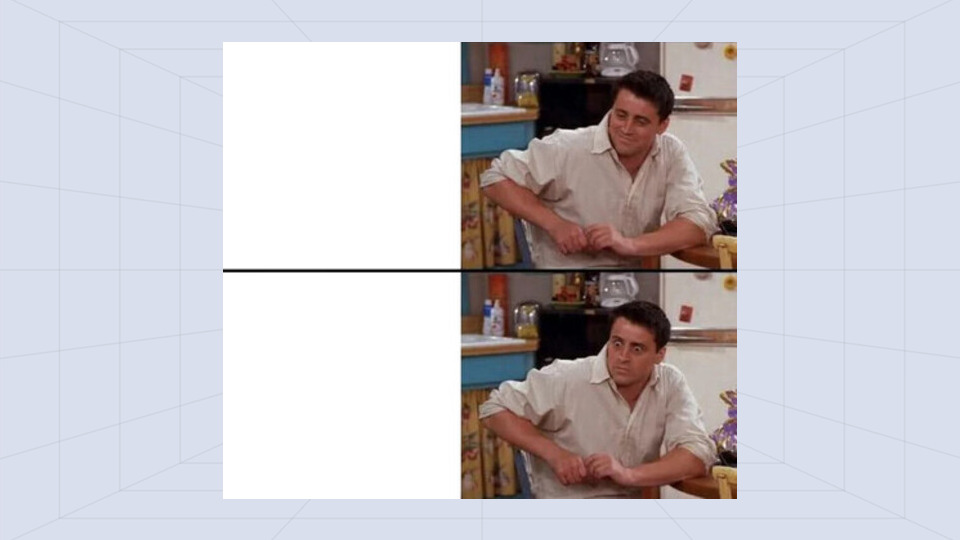 Surprised Joey - AI Memes Template
