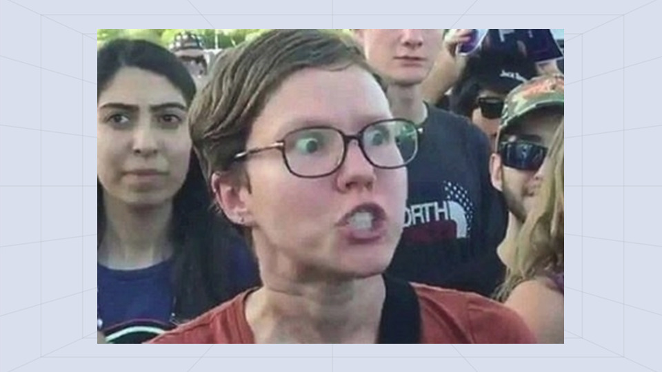 Triggered Liberal - AI Memes Template