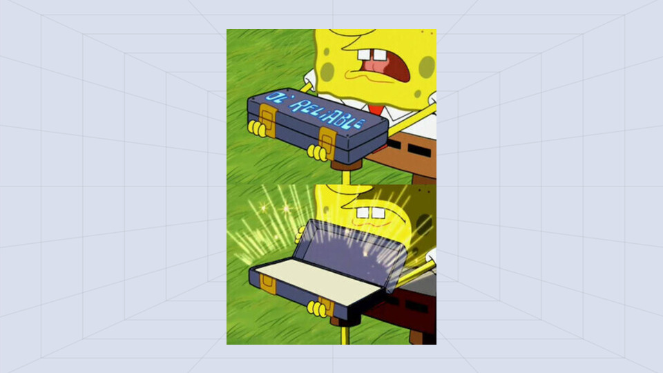 Spongebob Ol' Reliable Box - AI Memes Template