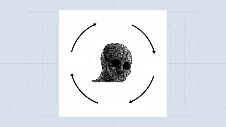 Depressed Wojak Loop - AI Memes Template