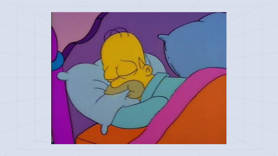 Homer Simpson Biting Pillow - AI Memes Template