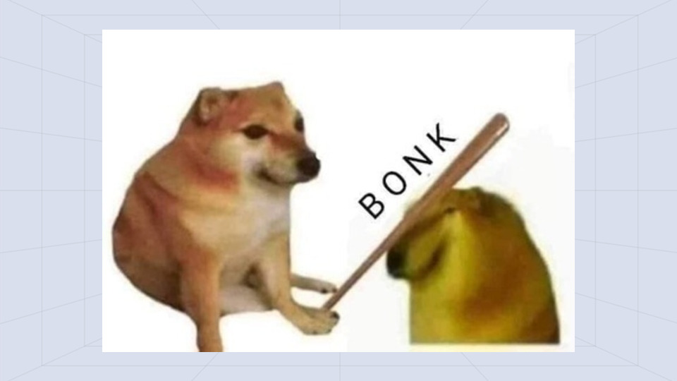 Doge bonk - AI Memes Template