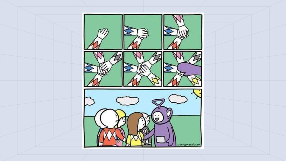 Power Ranger Teletubbies - AI Memes Template