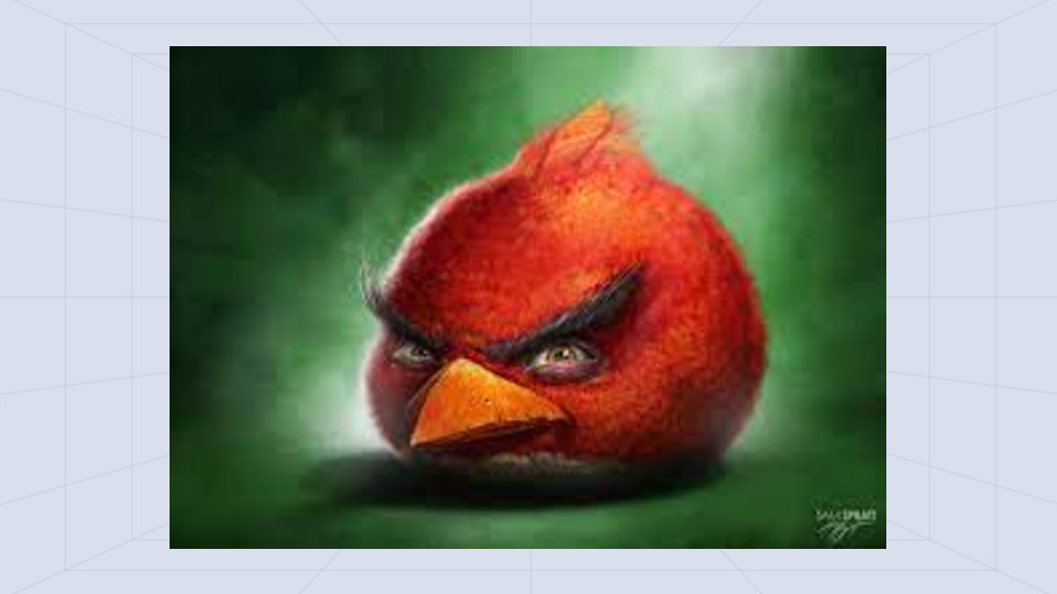 Realistic Red Angry Birds - AI Memes Template